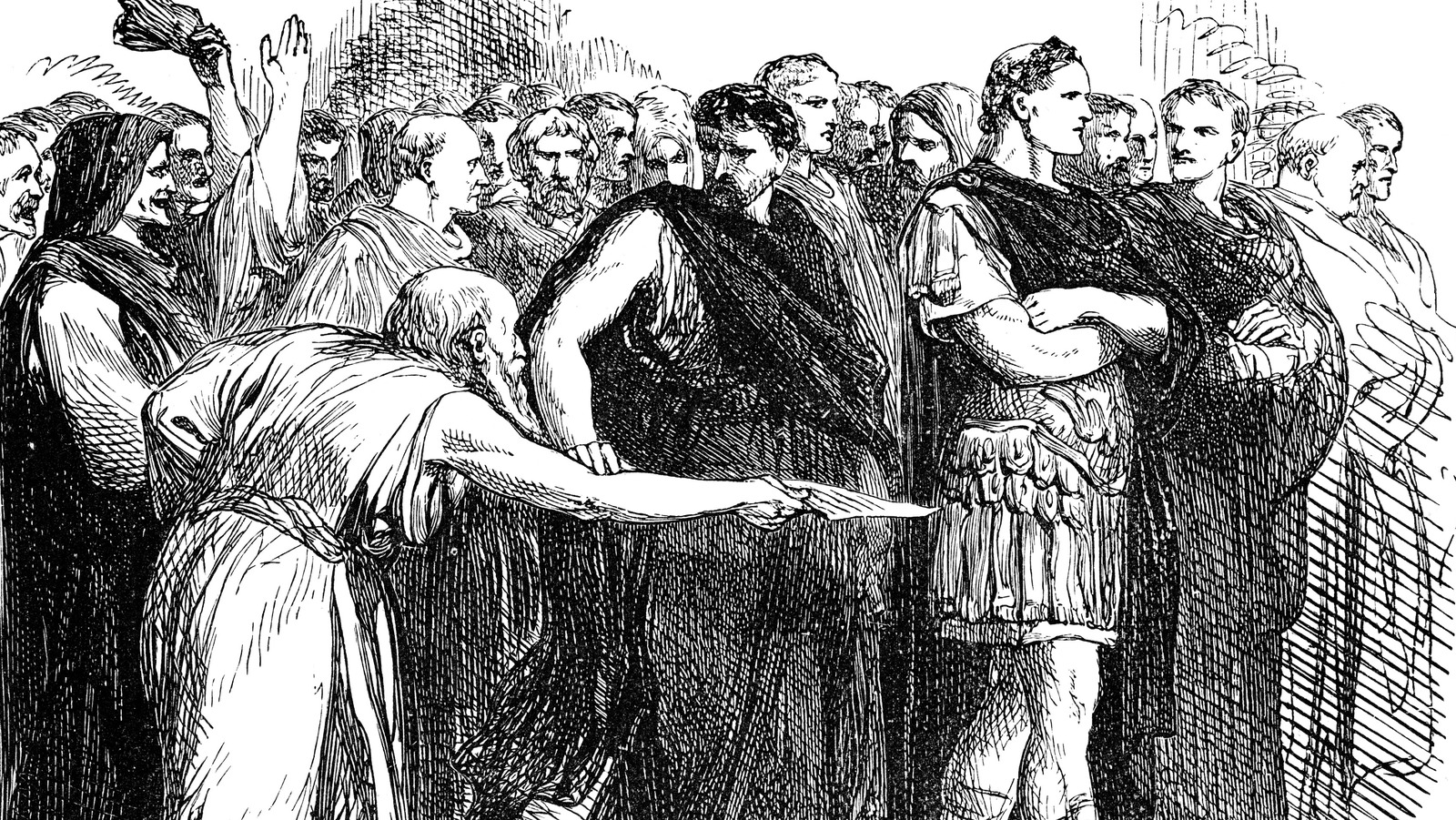 Julius Caesar Stabbed By Brutus